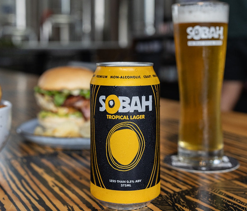 SOBAH TROPICAL LAGER 4-PACK – Sobah Non-Alcoholic Beverages